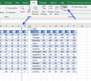 How to improve worksheet readability in Excel