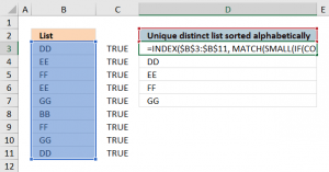 Populate drop down list with unique distinct values sorted from A to Z