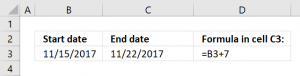 How to create date ranges in Excel