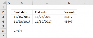 How to create date ranges in Excel