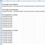 How to create date ranges in Excel