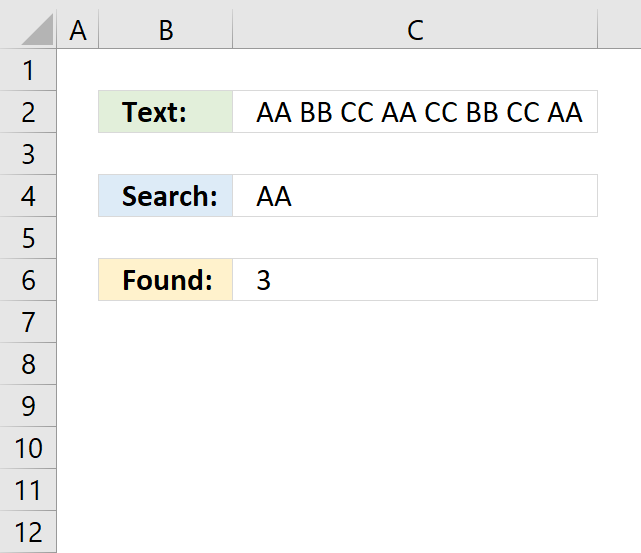 Count A Specific Text String In A Cell