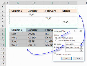 Search for a text string in a data set and return multiple records