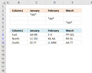 Search for a text string in a data set and return multiple records