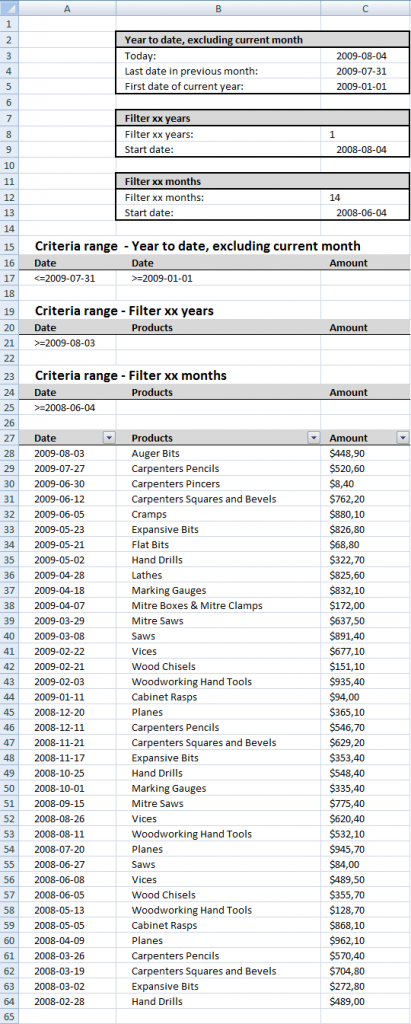 Lookup with any number of criteria