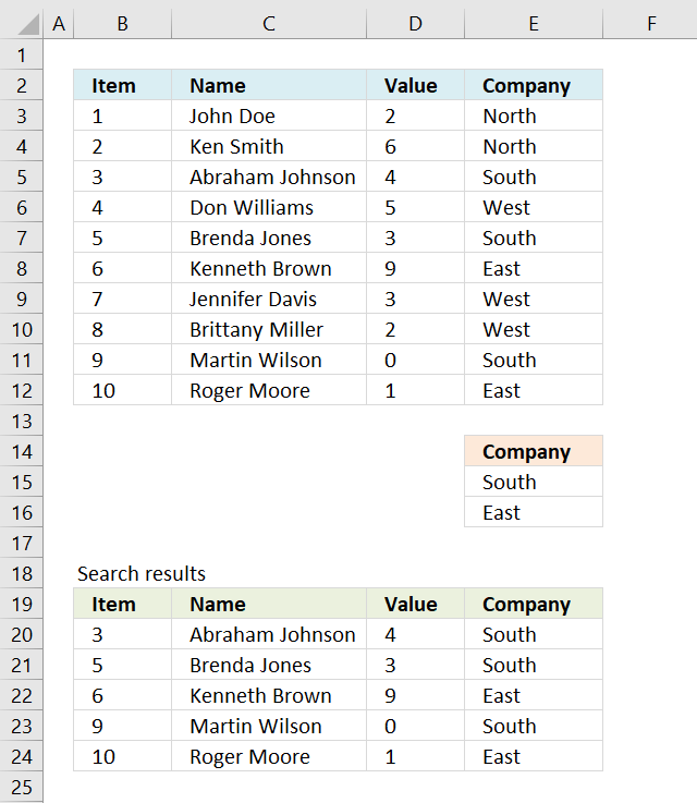 Extract All Rows From A Range That Meet Criteria In One Column