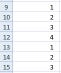 Create number sequences in excel 2007