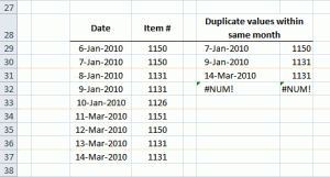 Extract a list of duplicates from a column
