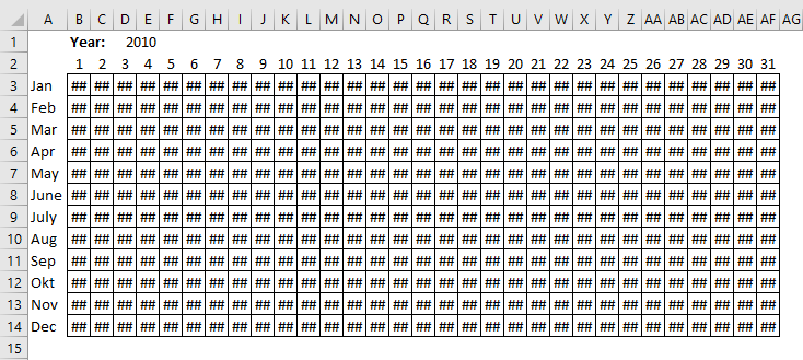 Plot Date Ranges In A Calendar