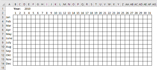 Plot Date Ranges In A Calendar