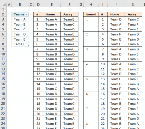 How to generate a round-robin tournament