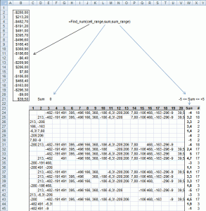 Identify numbers in sum using Excel solver