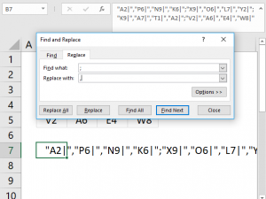 Concatenate cell values
