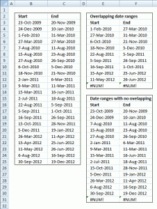 Identify rows of overlapping records