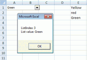 Working with COMBO BOXES [Form Controls]