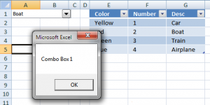Working with COMBO BOXES [Form Controls]