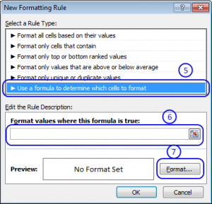 Working with Conditional Formatting formulas