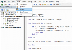 Add values to a regular drop-down list programmatically