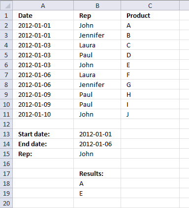 Lookup multiple values in different columns and return multiple values