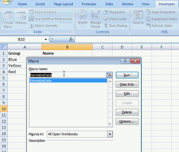 Normalize Data VBA 