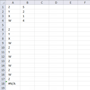 Repeat values across cells