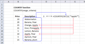 How to use the COUNTIF function