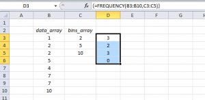 How to use the FREQUENCY function