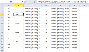 How to use the MOD function