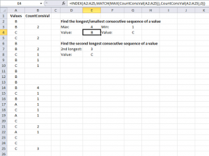 Repeat values across cells