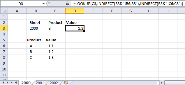 How to use the LOOKUP function