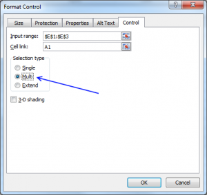 Working with LIST BOXES (Form Controls)