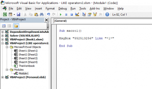 How to use the LIKE OPERATOR