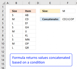 Lookup and return multiple values concatenated into one cell