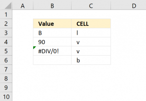 How to use the CELL function