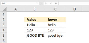 How to use the LOWER function