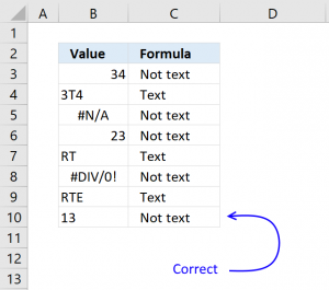 How to use the ISTEXT function