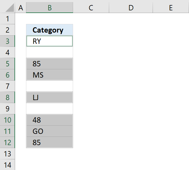 How To Select Cells With Data