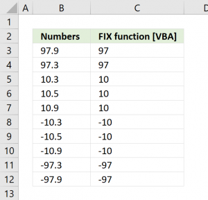 Excel VBA functions