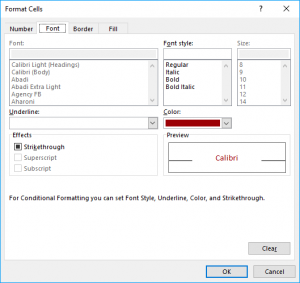 Conditional Formatting Basics