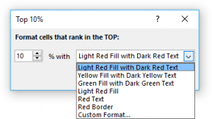 Conditional Formatting Basics