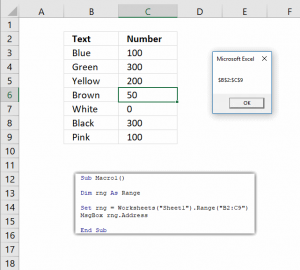 Excel VBA functions