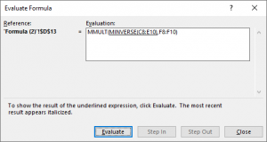 How to solve simultaneous linear equations in Excel