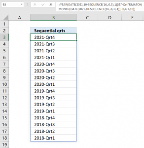 How to use the SEQUENCE function