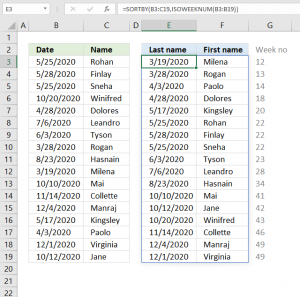 How to use the SORTBY function