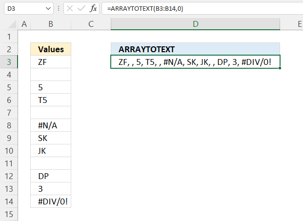 How To Use The ARRAYTOTEXT Function